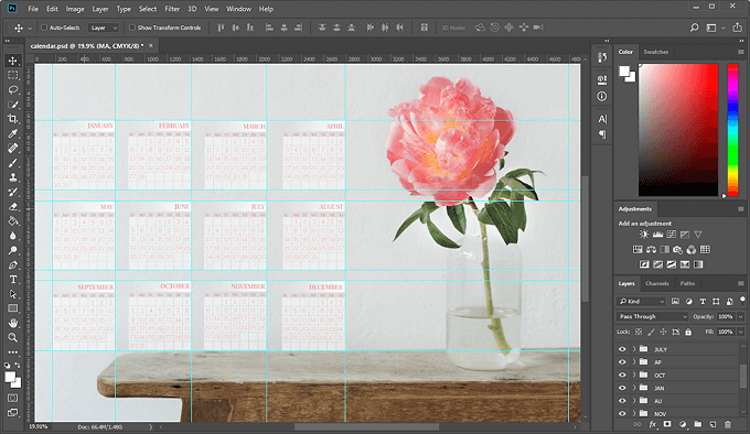 How To Make A Calendar In Photoshop With Your Photos