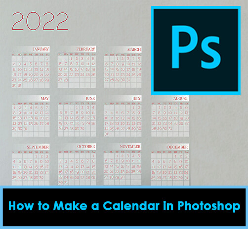 How To Make A Calendar In Photoshop With Your Photos